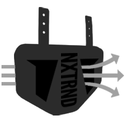 NXTRND B-PLATE™ Football Back Plate Silver