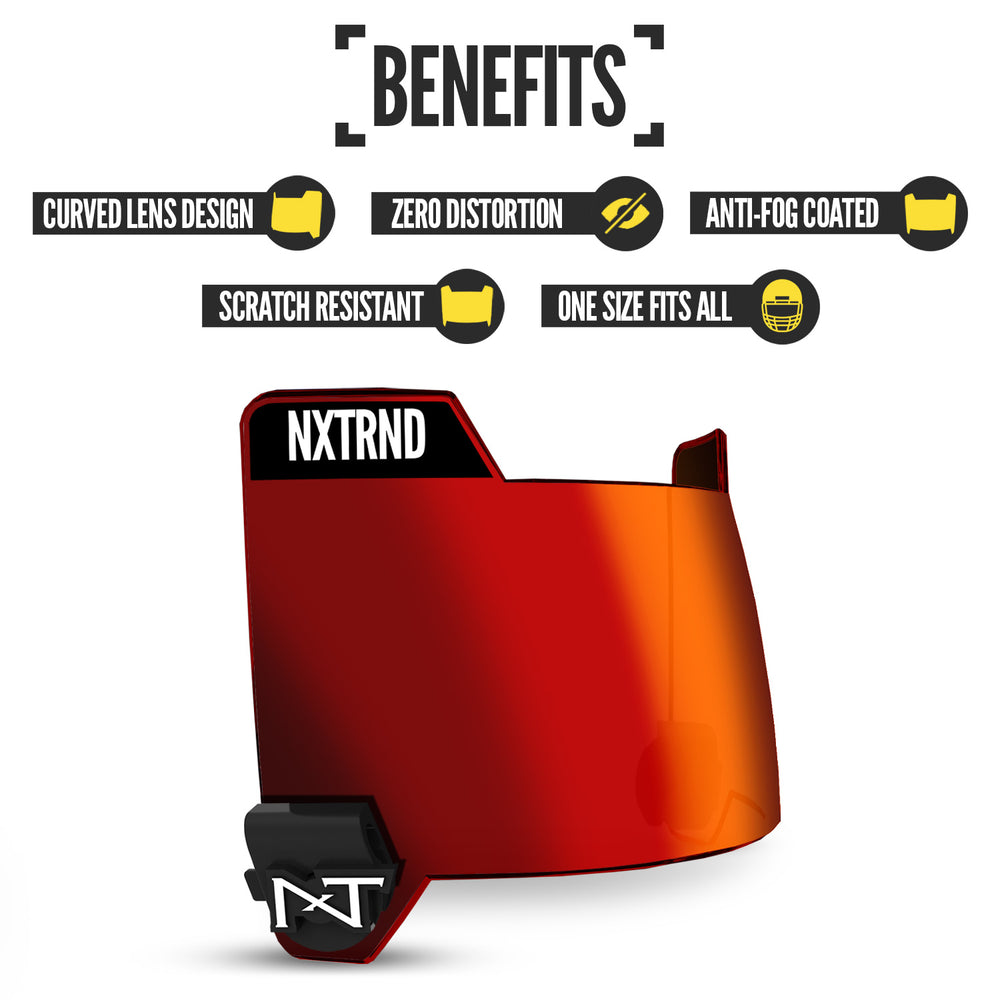NXTRND VZR3® Red Football Visor