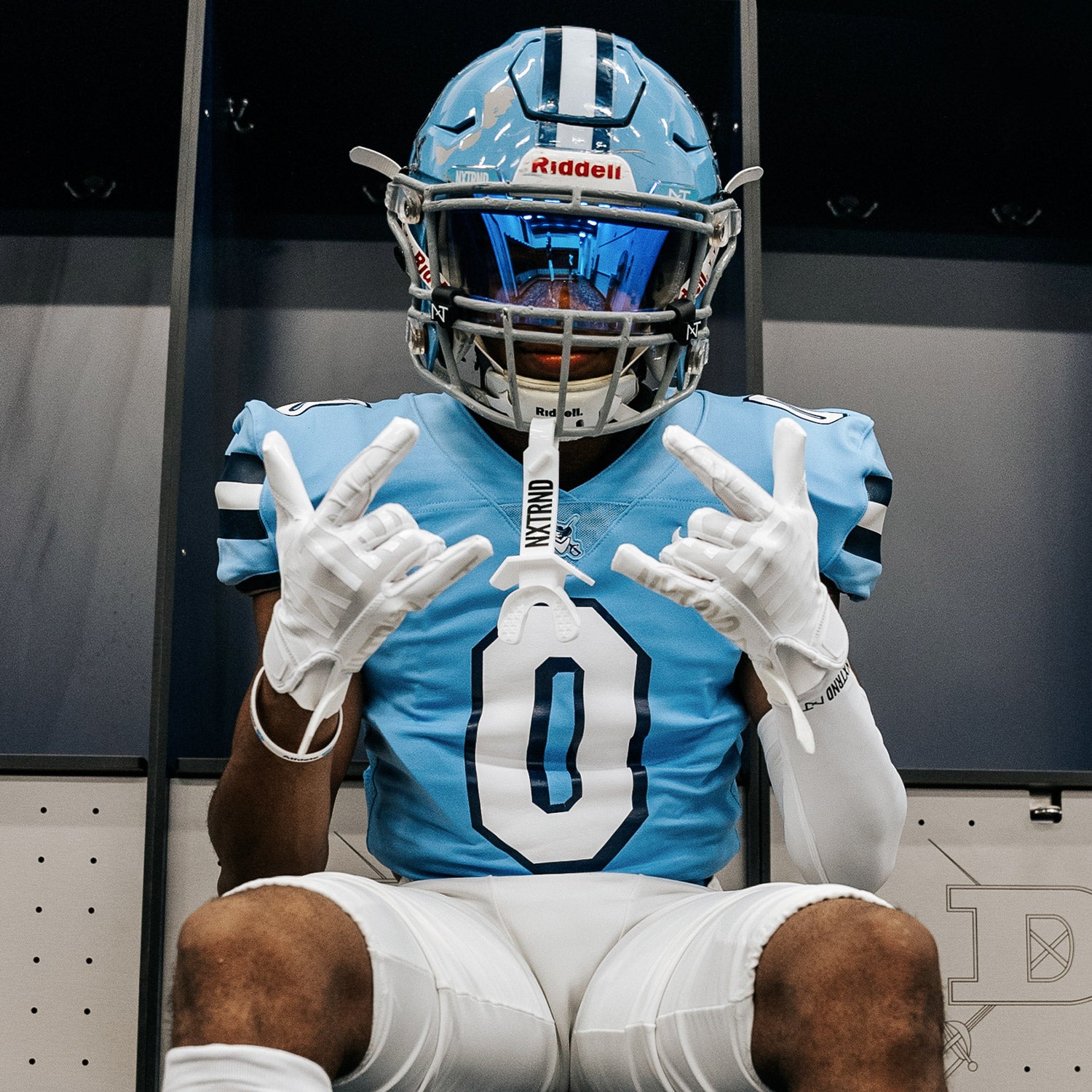 NXTRND VZR3™ Clear Blue Football Visor