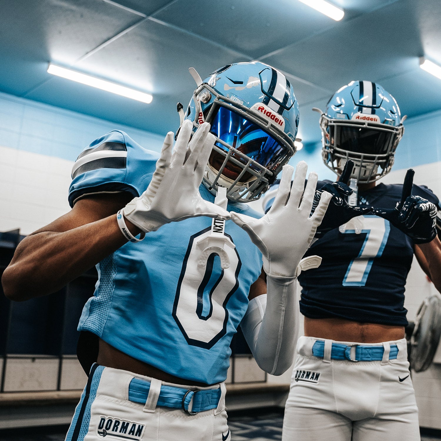 NXTRND VZR3™ Clear Blue Football Visor