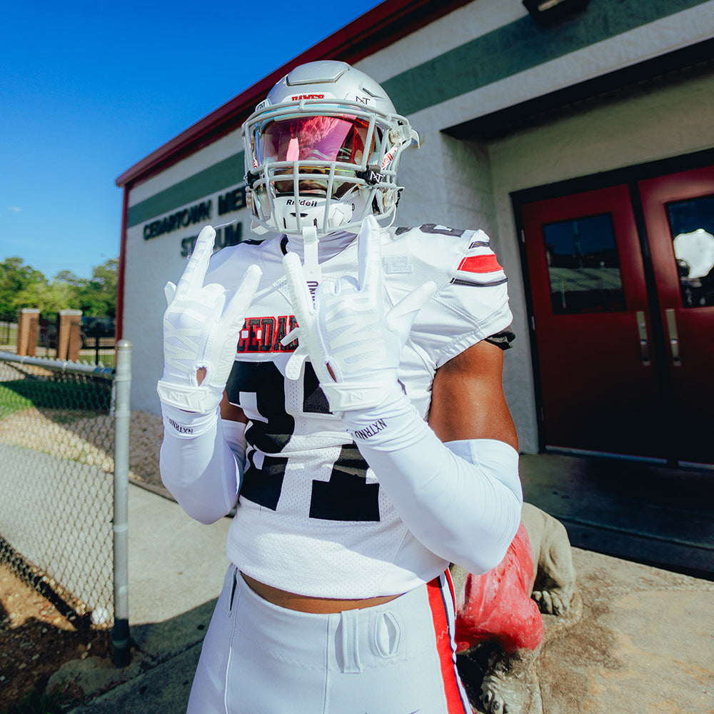 NXTRND VZR3® Clear Red Football Visor