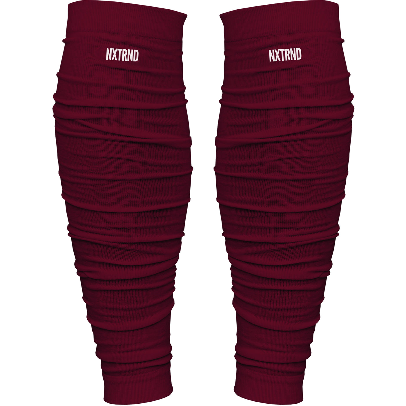 NXTRND Scrunch Football Leg Sleeves Maroon
