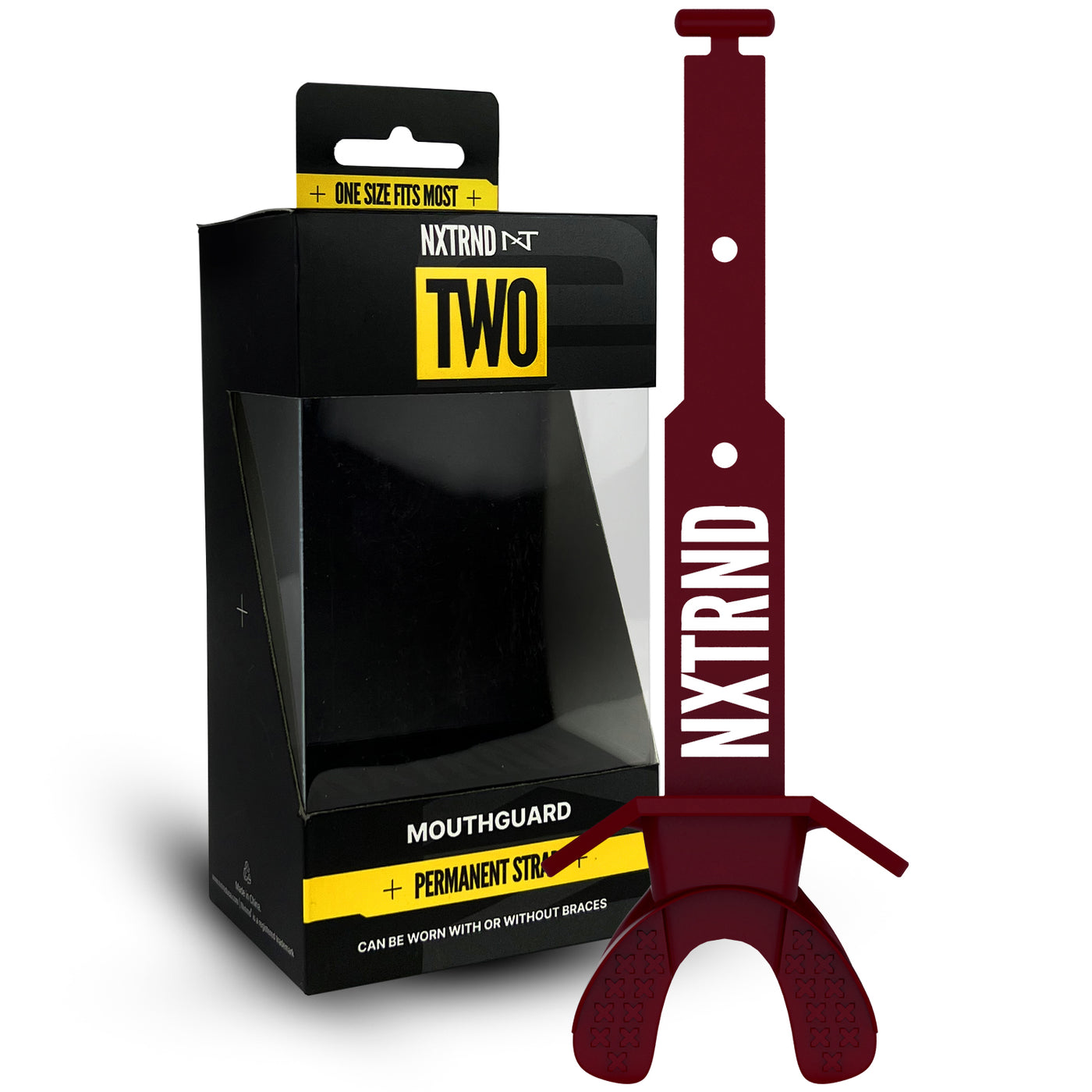 NXTRND TWO® Football Mouth Guard Maroon