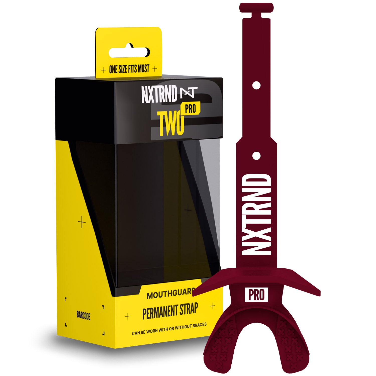 NXTRND TWO® Pro Football Mouth Guard Maroon