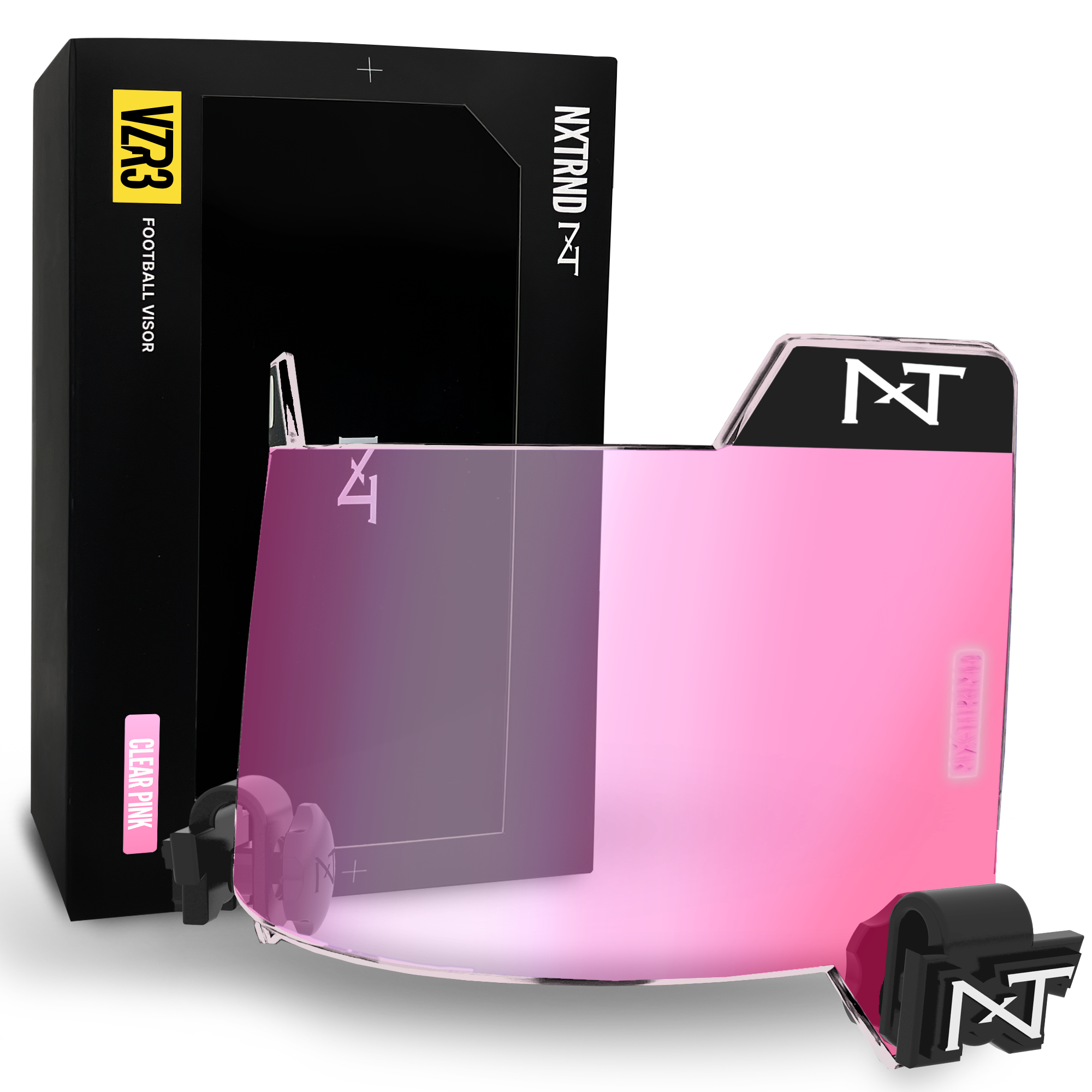 NXTRND VZR3® Clear Pink Football Visor