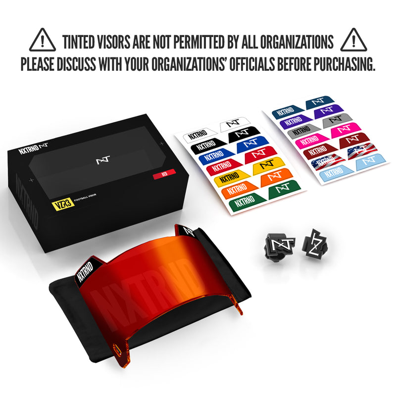 NXTRND VZR3® Red Football Visor