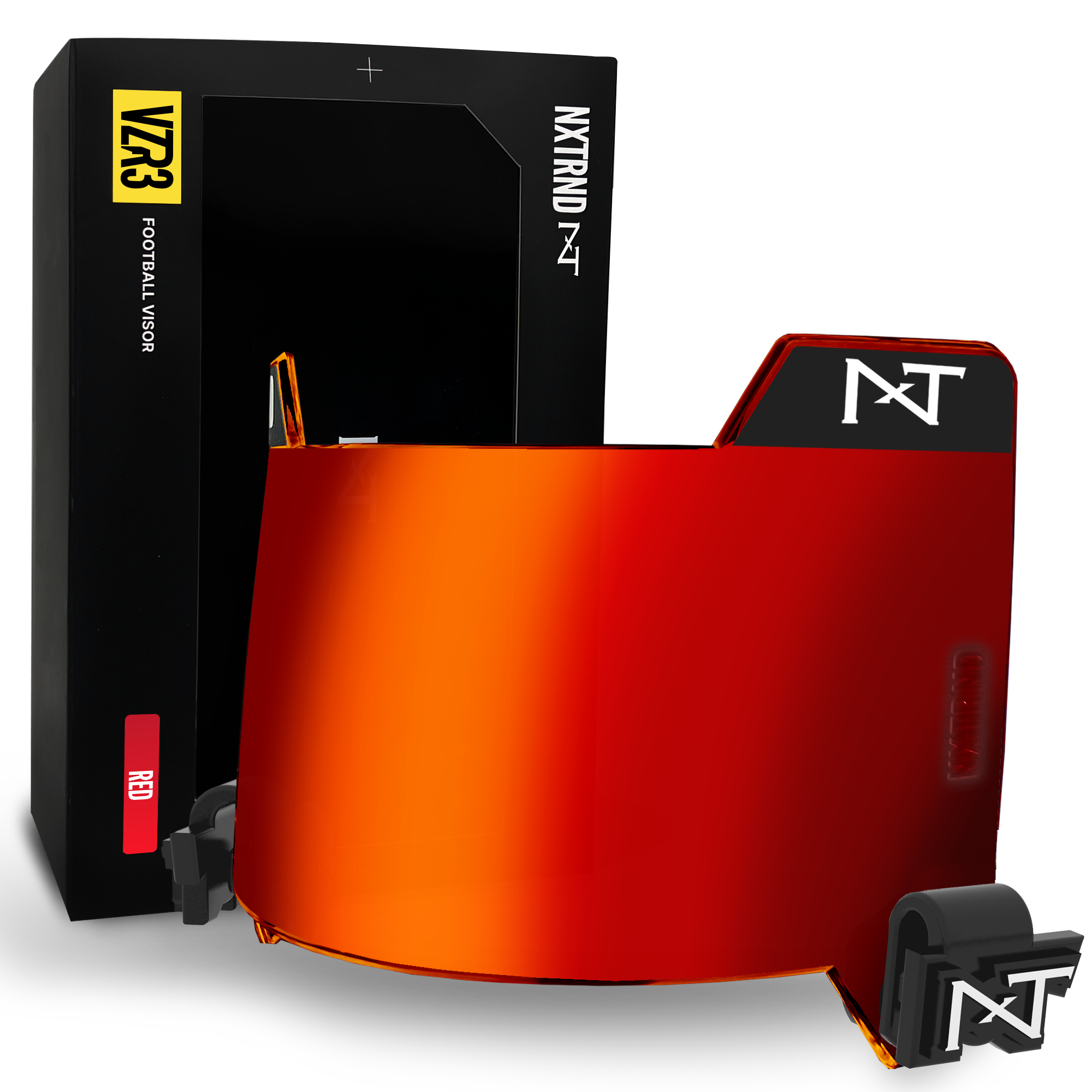 NXTRND VZR3® Red Football Visor