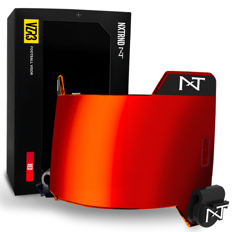 NXTRND VZR3™ Red Football Visor