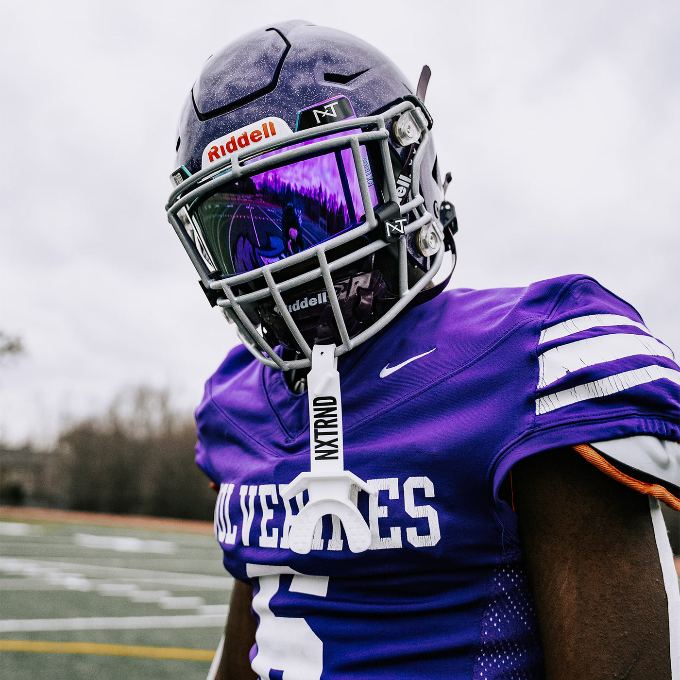 NXTRND VZR3® Purple Football Visor