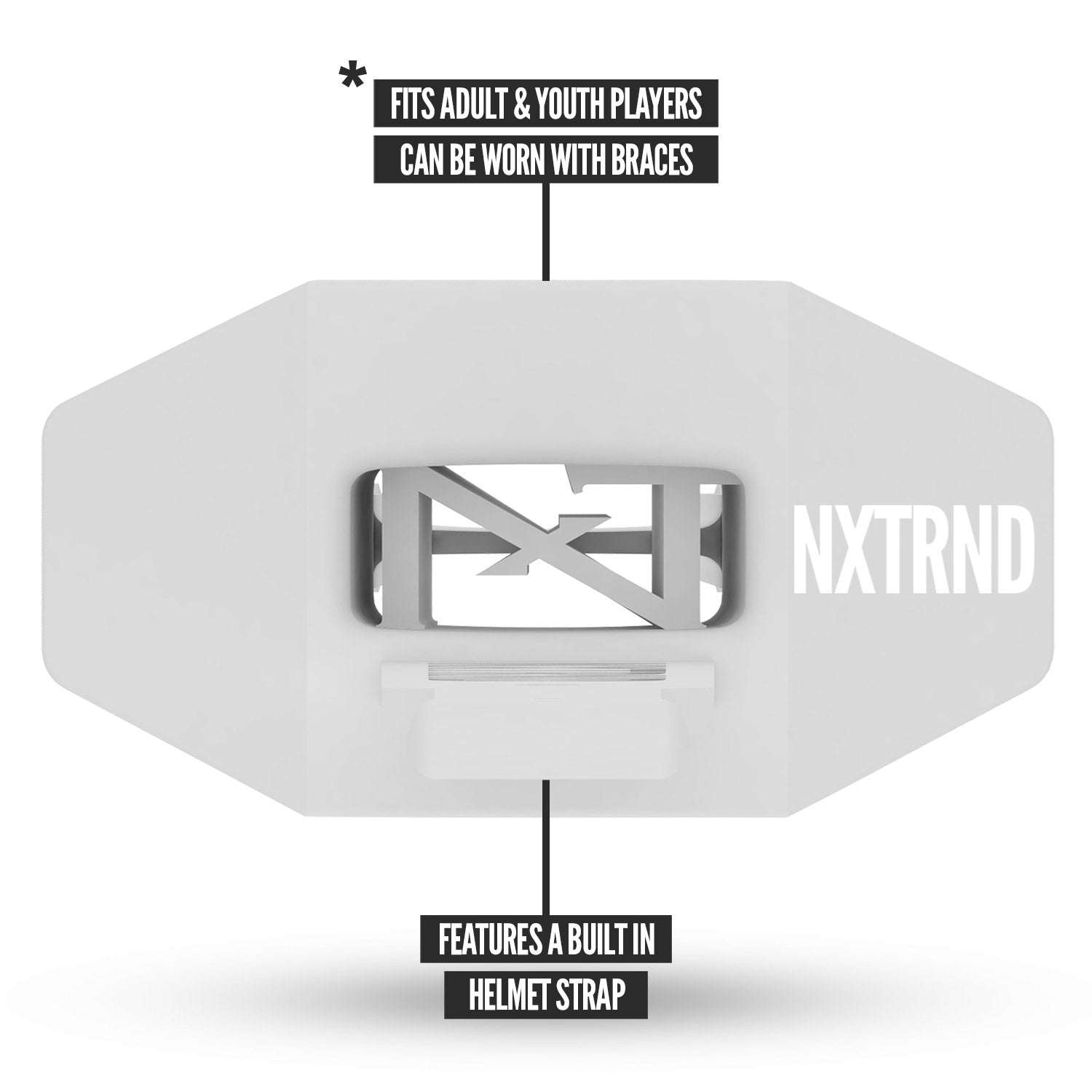 NXTRND TWO™ Football Mouth Guard White