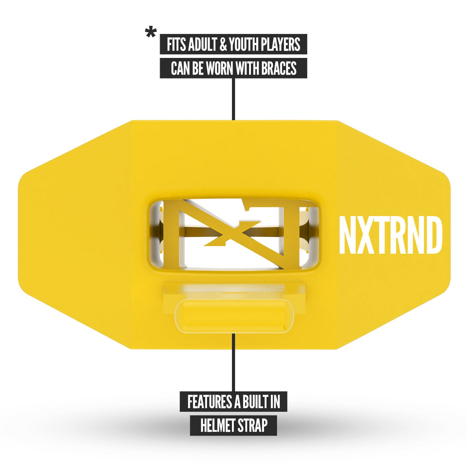 NXTRND TWO™ Football Mouth Guard Yellow