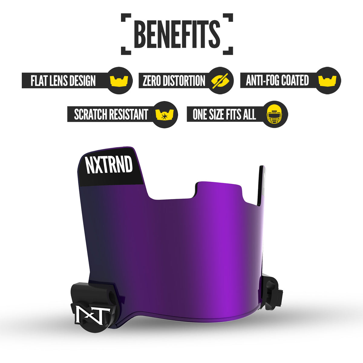 NXTRND VZR1® Purple Football Visor