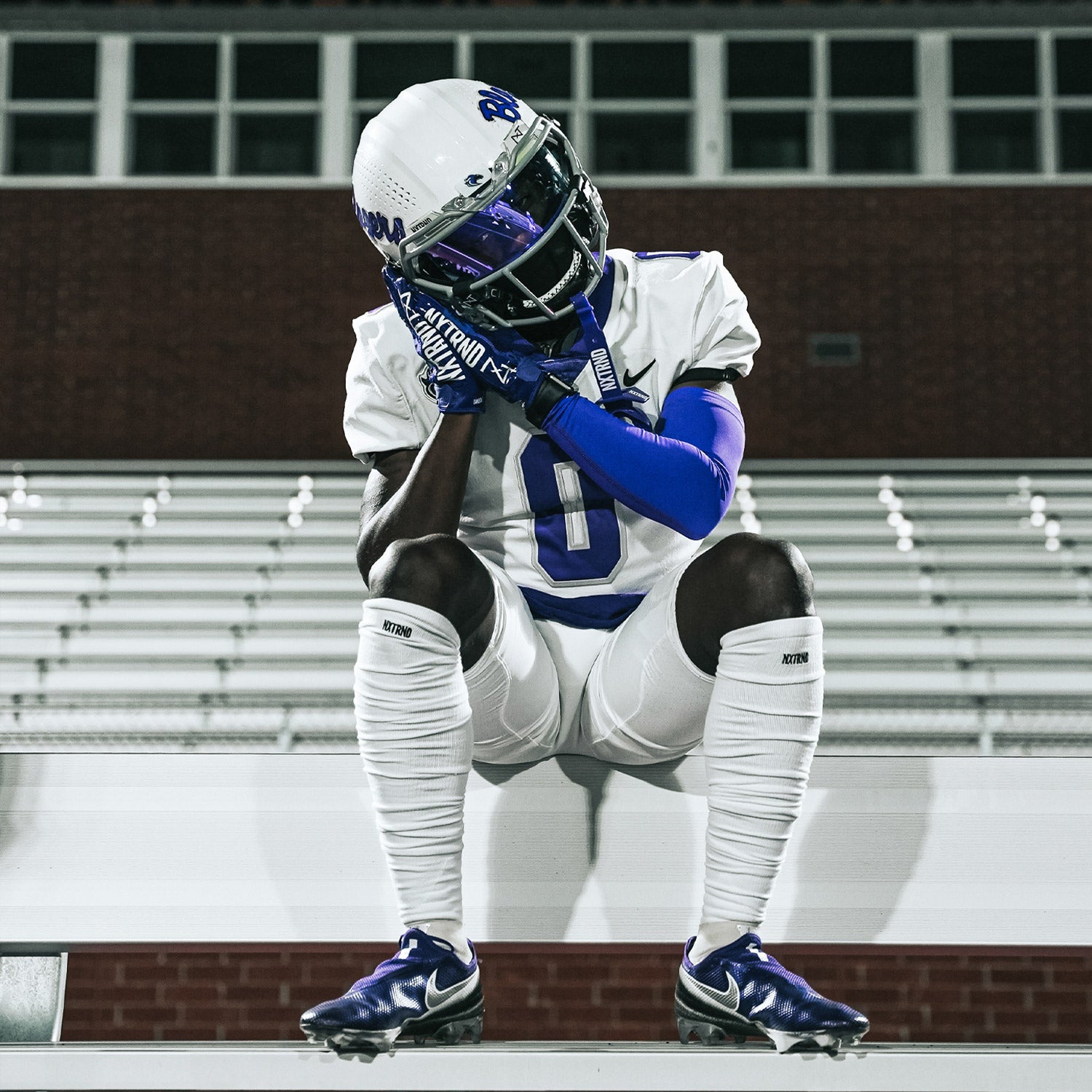 NXTRND XTD Padded Scrunch Football Socks White